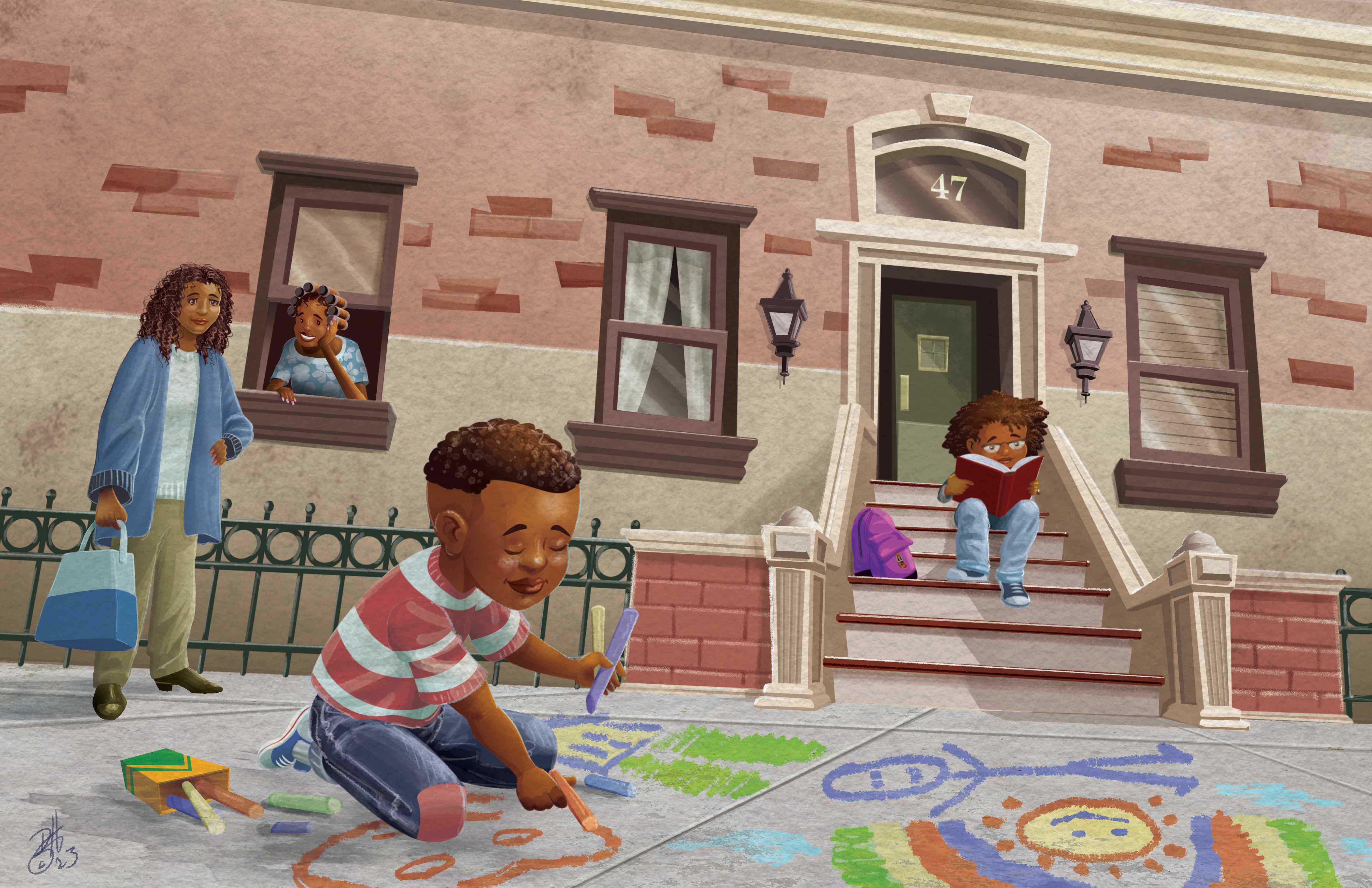 Neighborhood final – David Hillman Illustrator
